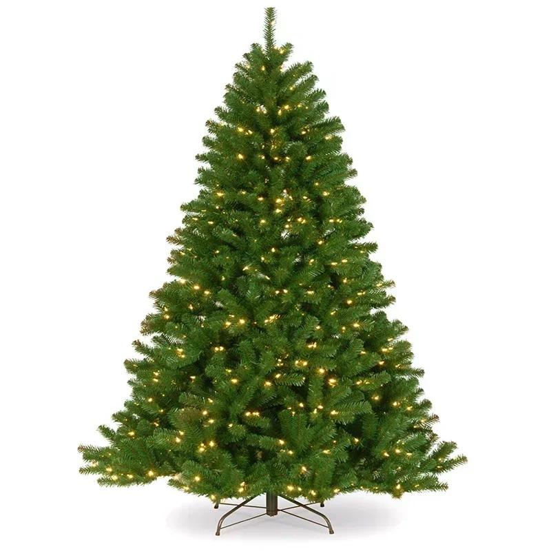 Green-Premium-PVC-Large-Christmas-Tree-with-LED-Lights-2-7m-3M-Home ...