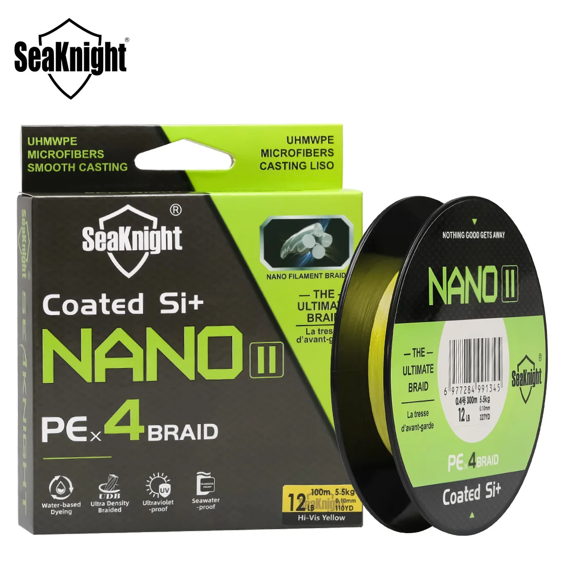 SeaKnight-Brand-NANO-II-Series-Fishing-Lines-300M-100M-4-Weaves-Braided ...