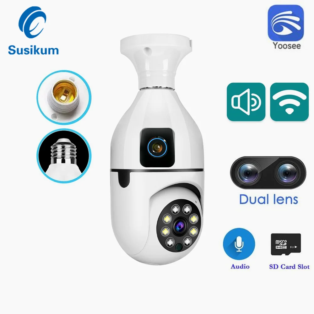 4MP-Yoosee-Dual-Lens-Camera-WIFI-Indoor-E27-Bulb-Dual-Screen-Smart-Home ...