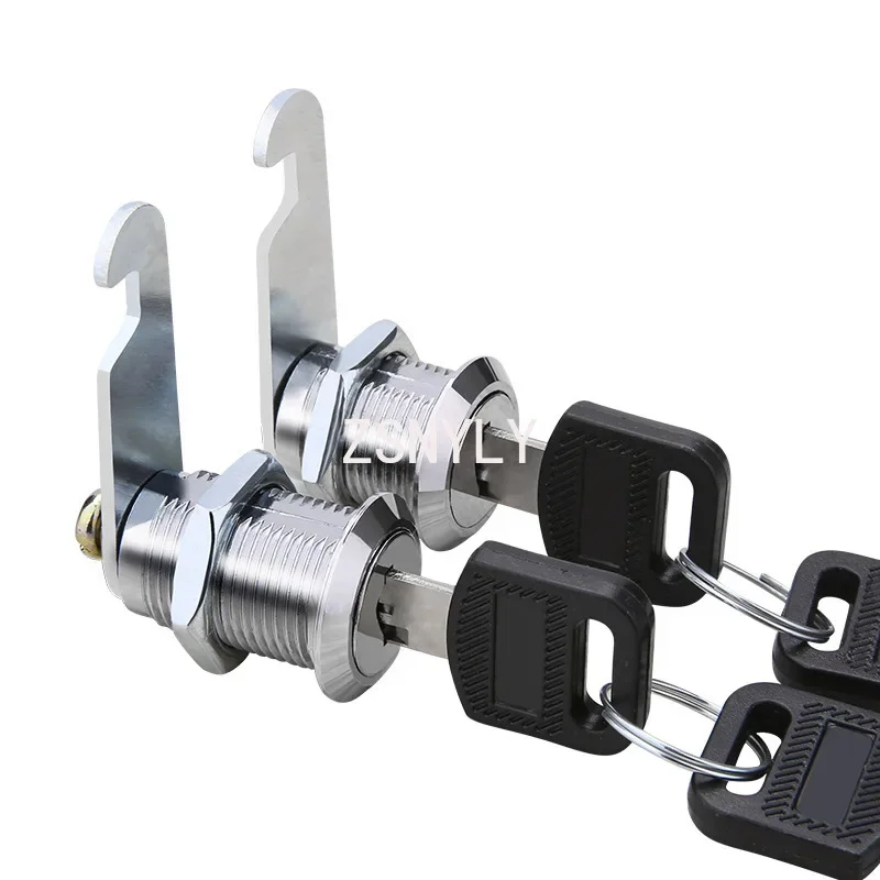 1-SETS-Security-Lock-Metal-Cylinder-Cabinet-Locker-Cam-Lock-With-2-Keys ...