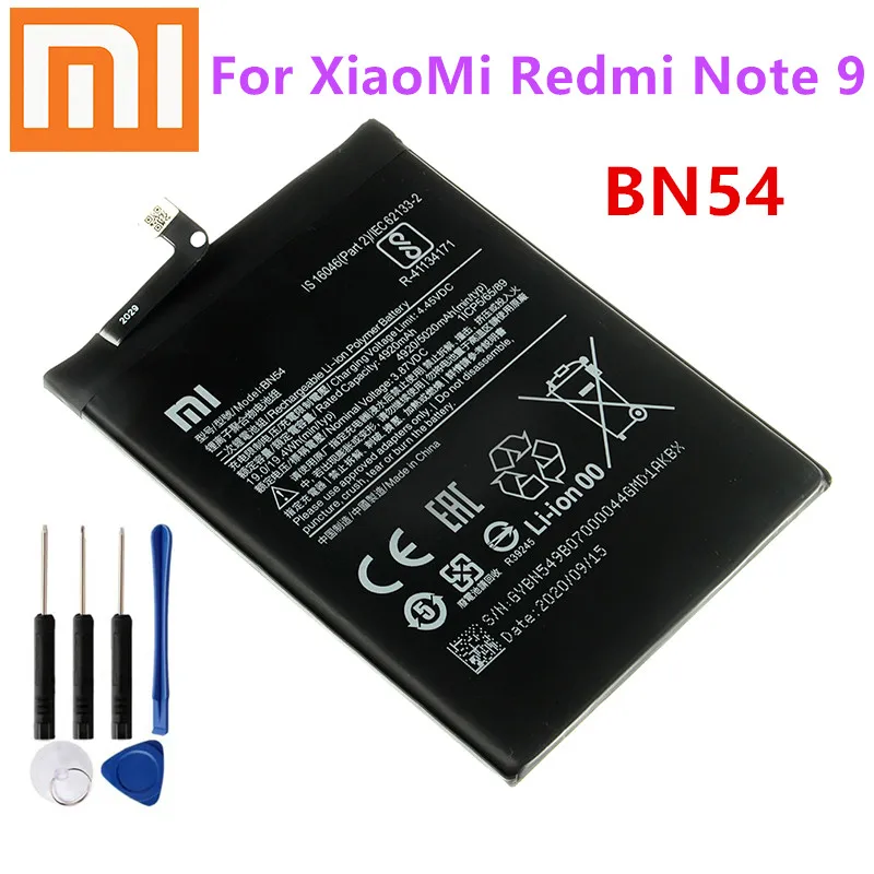 XiaoMi Original BN54 Phone Battery For XIAO MI Redmi Note 9 BN54 ...