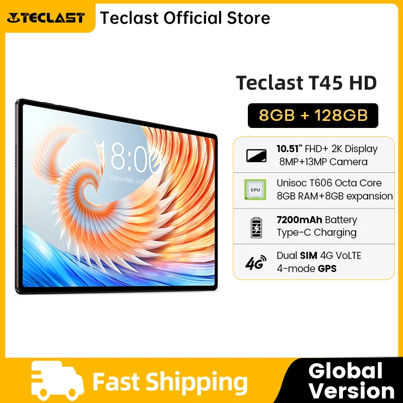 Teclast-T45HD-10-51-inch-Tablet-Android-13-Incell-Fully-Laminated-8GB ...
