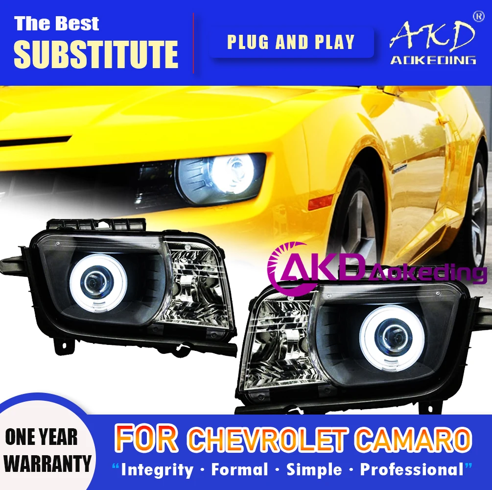 AKD Head Lamp for Chevrolet Camaro LED Headlight 2009-2013 Headlights ...
