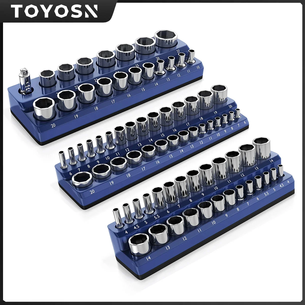 Magnetic-Socket-Holder-Socket-Organizer-SAE-Red-1-2-Inch-Drive-Socket ...