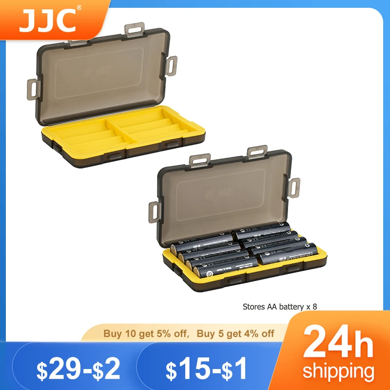 Silicone Waterproof Battery Storage Case Holder Box Organizer For 8 AA ...