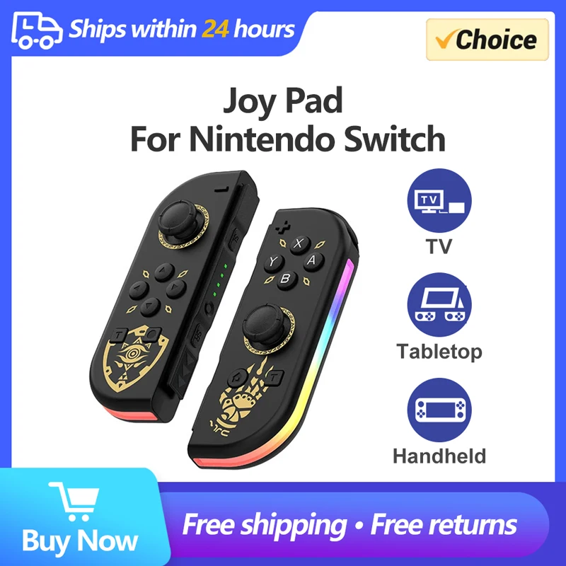 Mando-LED-RGB-con-doble-vibraci-n-para-Nintendo-Switch-Lite-NS-JOYCON ...