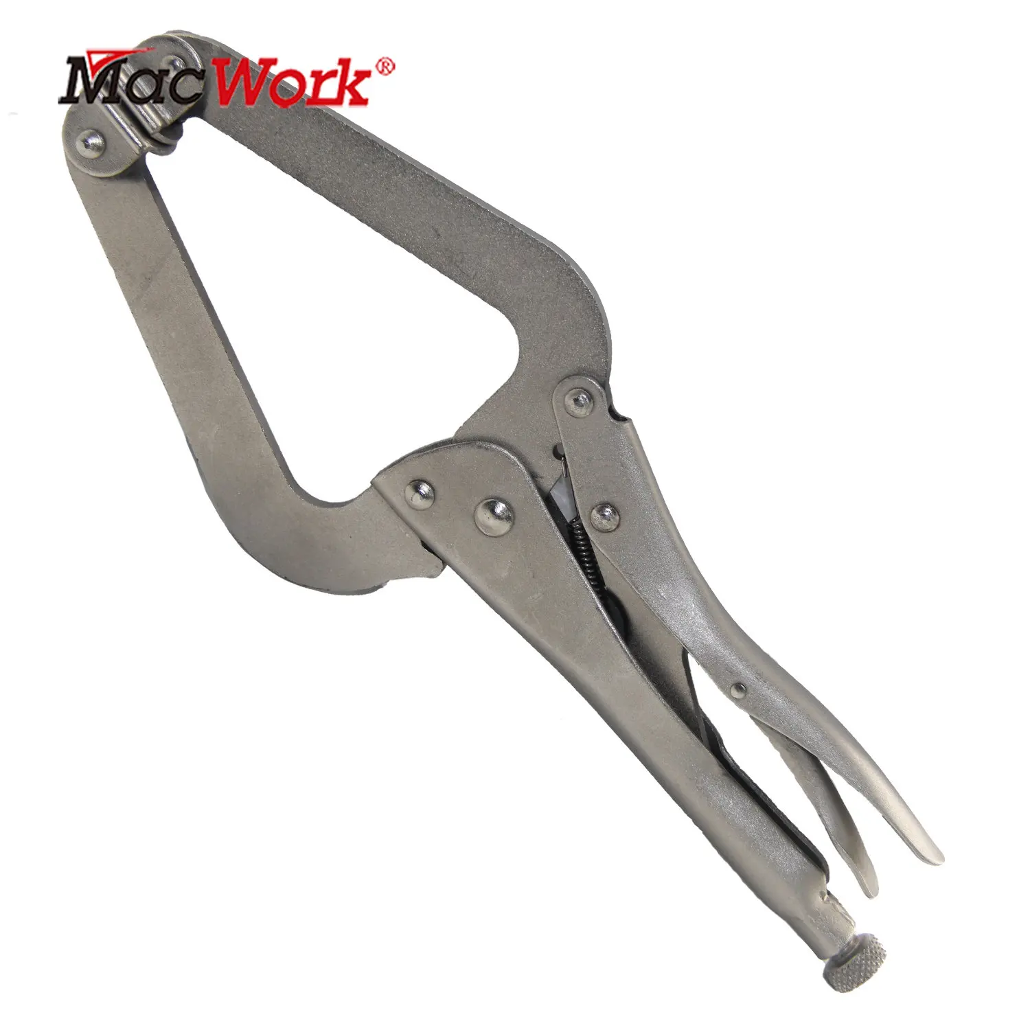 12 Inch Large Mouth C Clamp Locking Pliers with Swivel Pads Wide Mouth ...