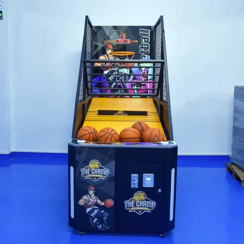 Indoor-Coin-operated-Amusement-Park-Street-Basketball-shooting-Machine ...