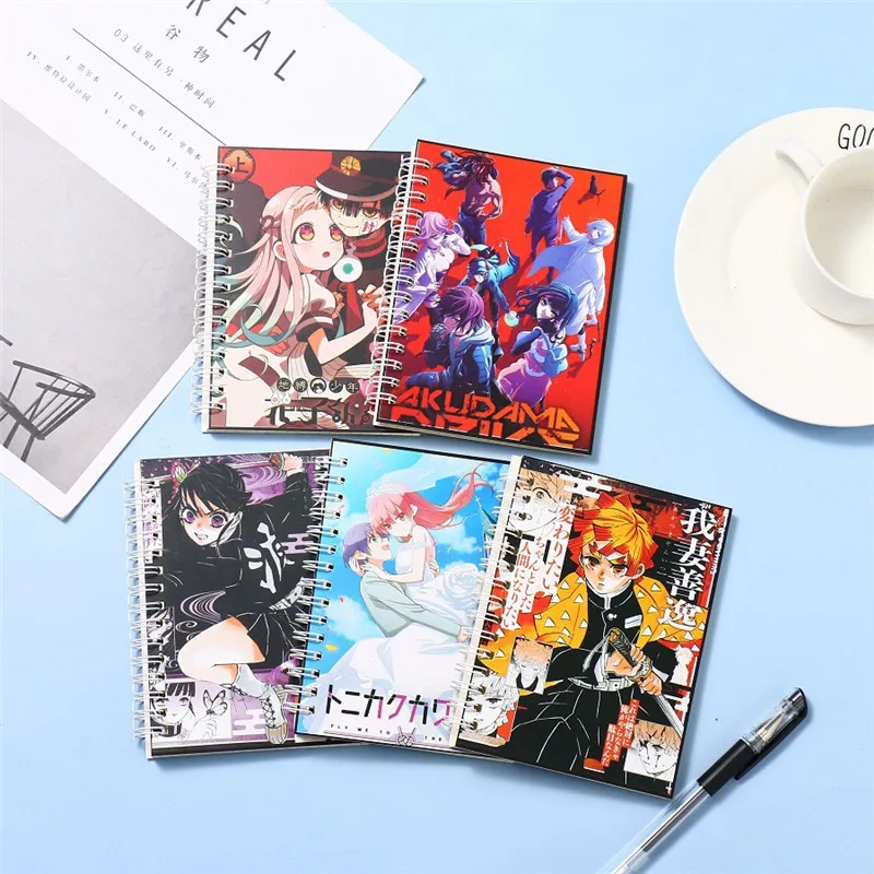 Demon-Slayer-Cartoon-Notebook-Shinobu-Tanjirou-Nezuko-Mitsuri-Kimetsu ...