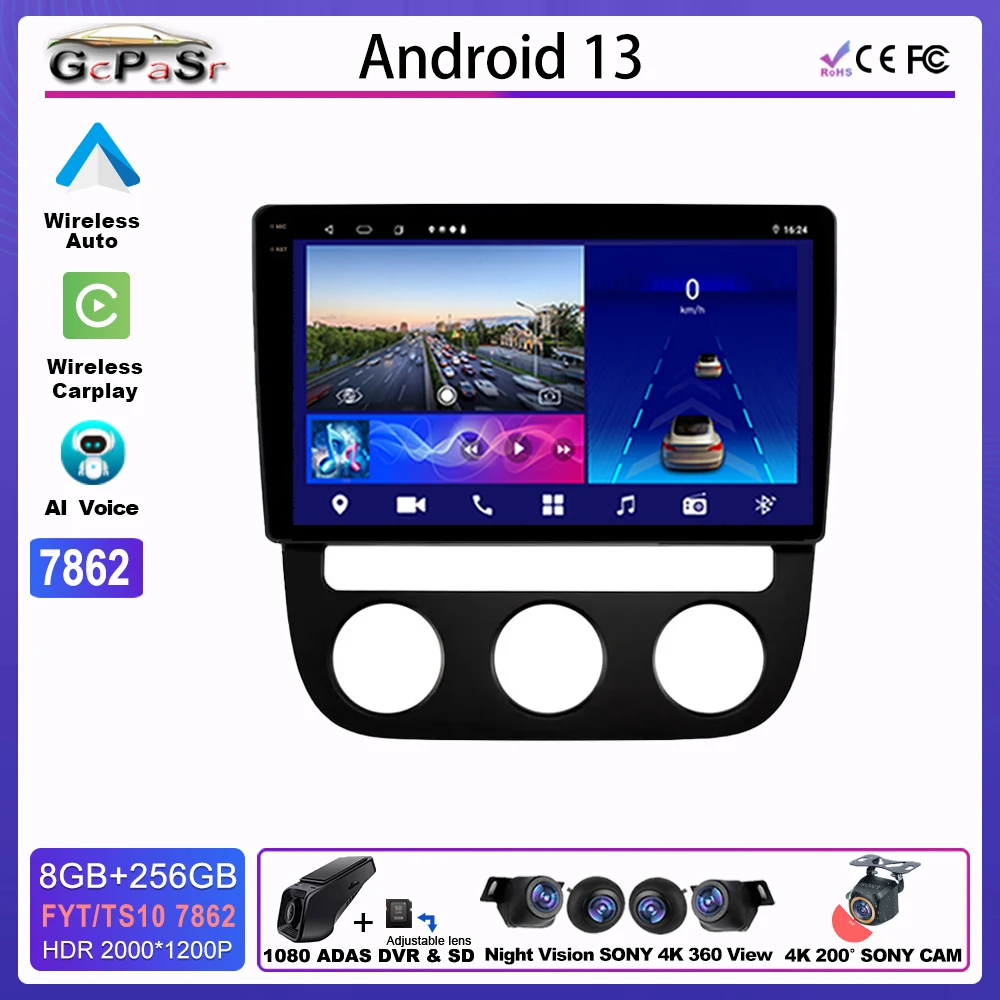 Car-Radio-Android-For-VOLKSWAGEN-VW-GOLF-MK5-JETTA-GLI-RABBIT-2003-2010 ...