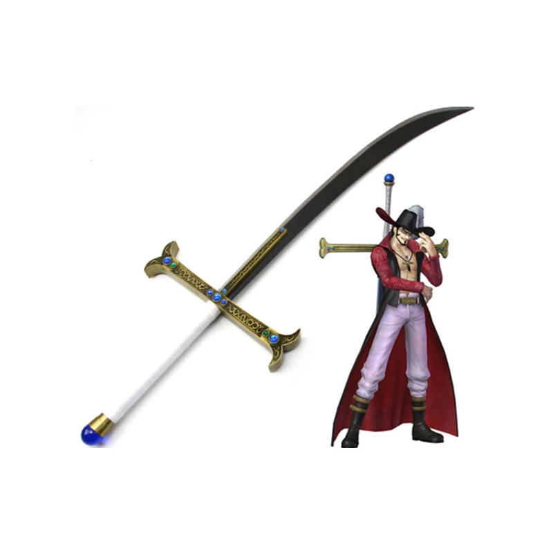 115cm Cosplay Anime One Piece Dracule Mihawk Sabre The Night Star Sword ...