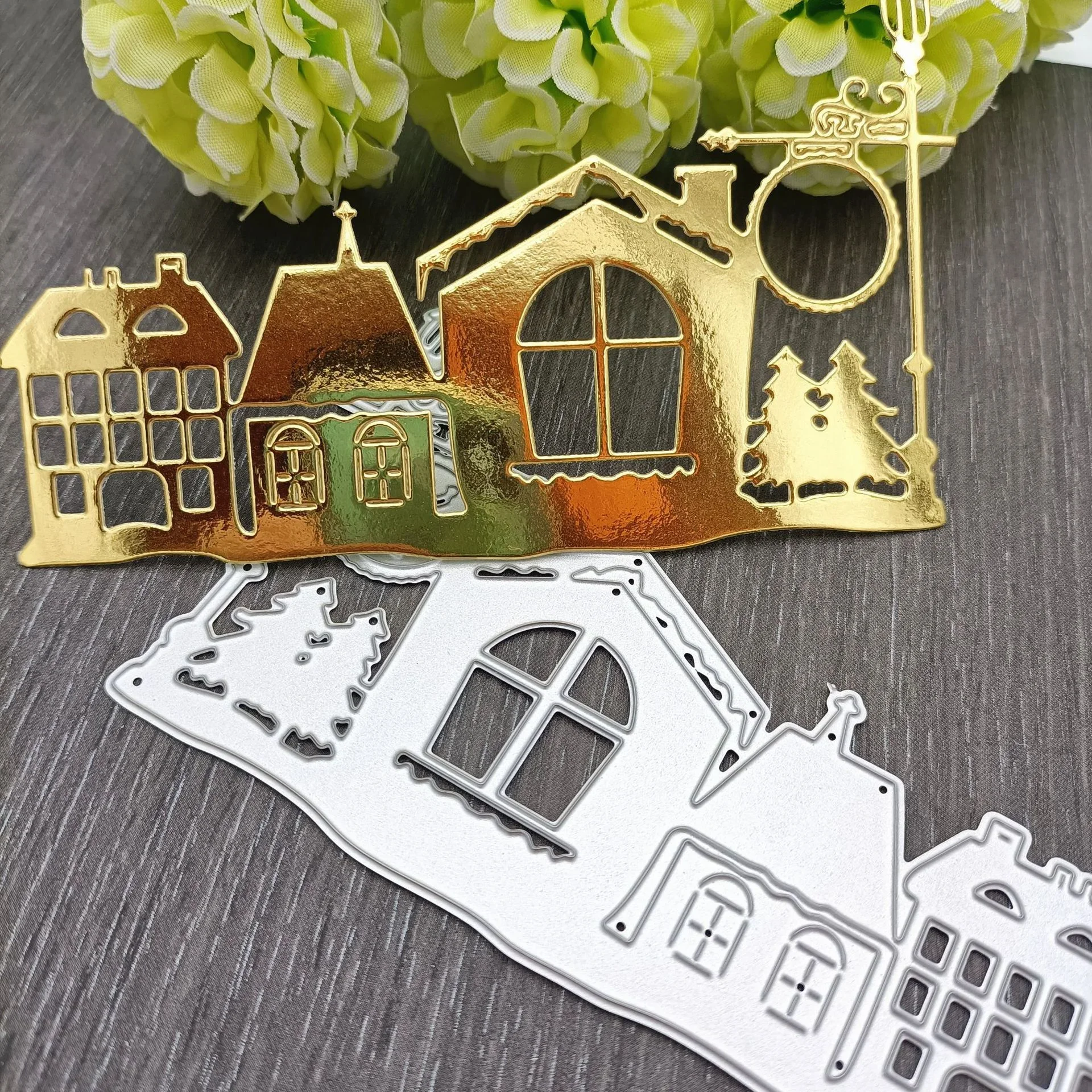 Christmas Building Tree Metal Cutting Dies Stencils Dies for DIY ...