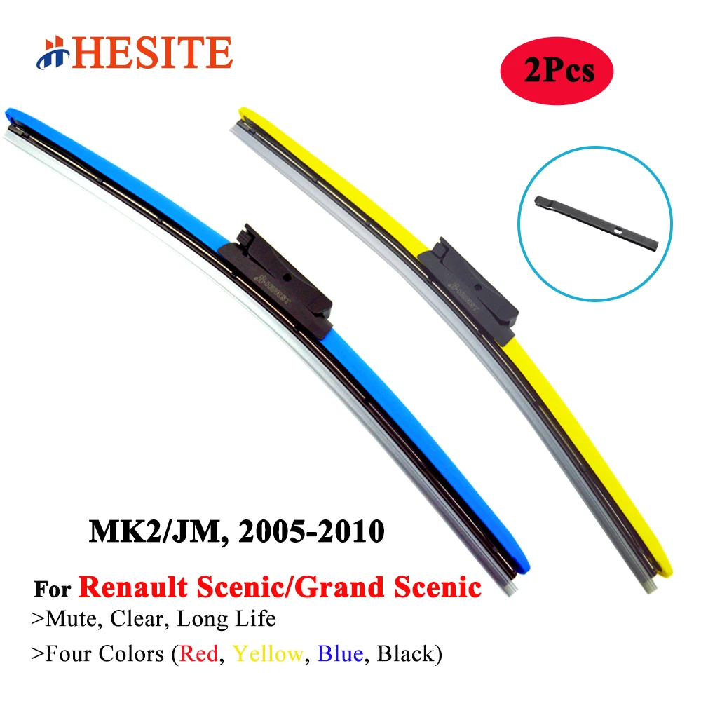 HESITE Colorful Windshield Wiper Blades For Renault Grand Scenic MPV ...