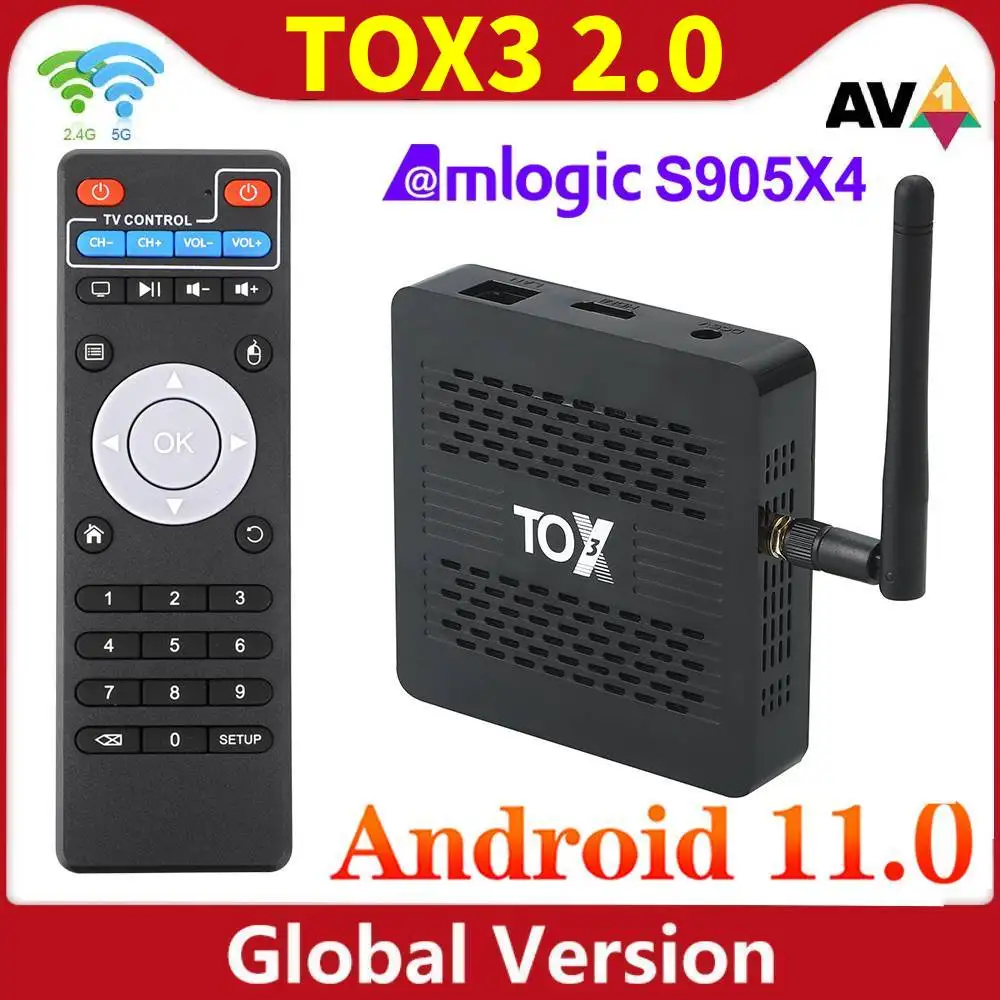 TOX3-Smart-TV-Box-Android-11-Amlogic-S905X4-Media-Player-Android-11-0 ...