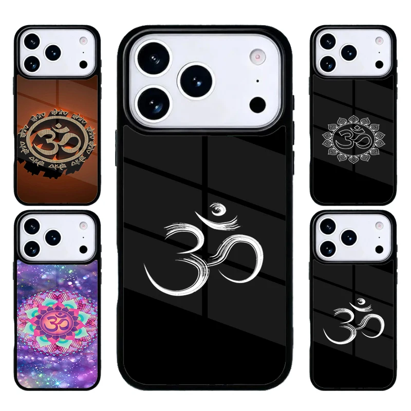 Aum om Namaste Symbol Zen Yoga Phone Case For iPhone 17 Air 16 15 14 13 ...