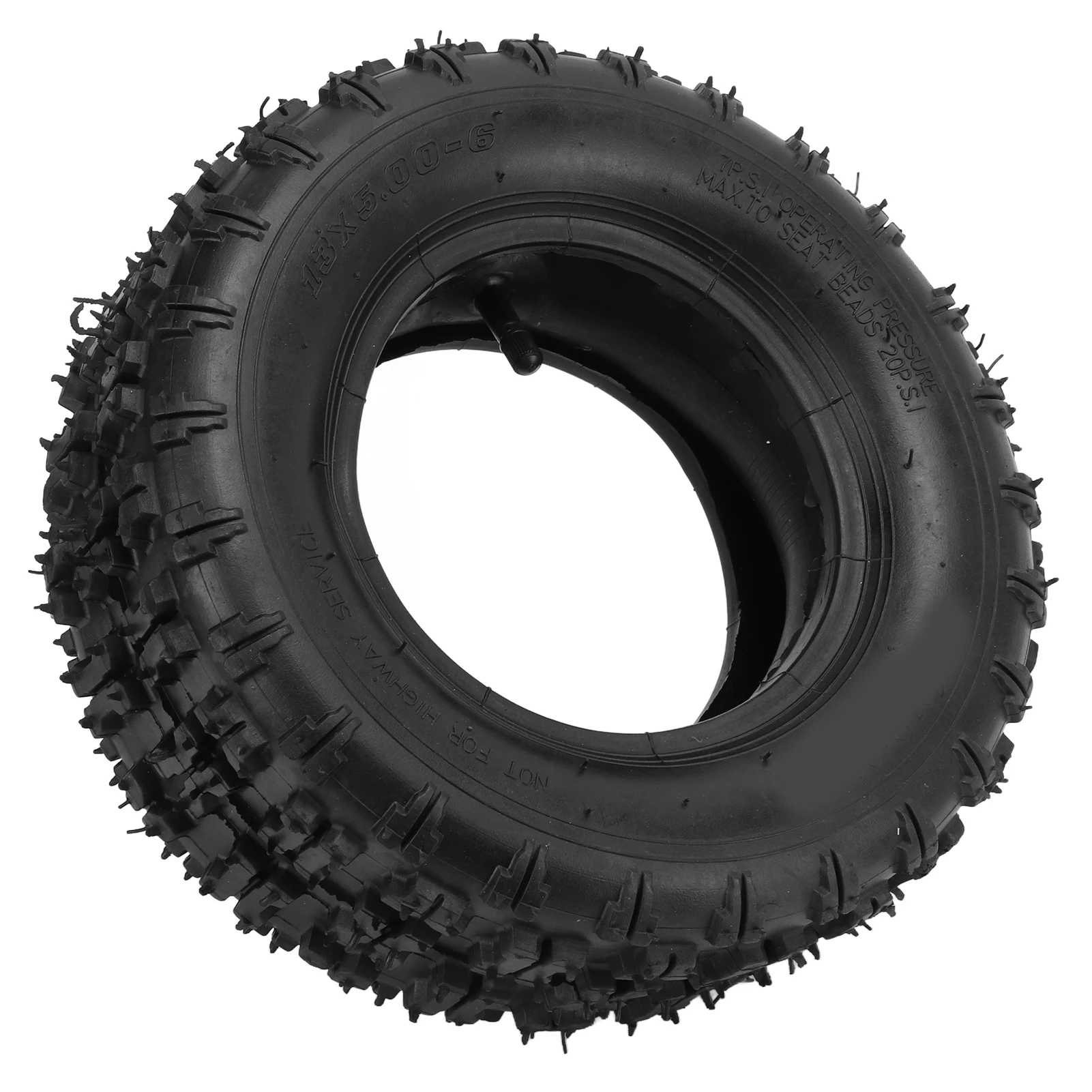 13x5.00‑6 Inner and Outer Tires with Straight Valve Stem Thickening ...