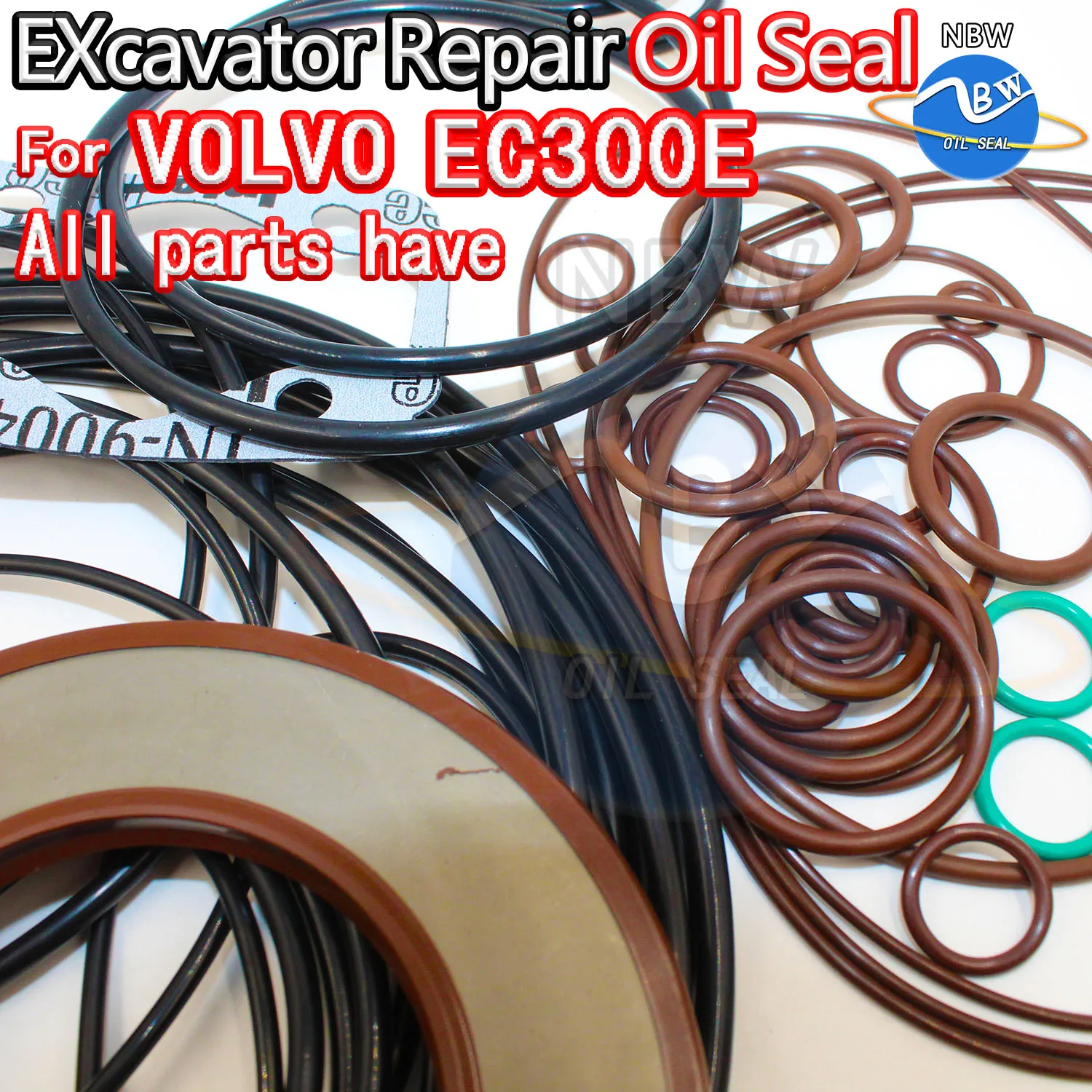 For-VOLVO-EC300E-Excavator-Oil-Seal-Kit-High-Quality-Repair-VLE-Pilot ...