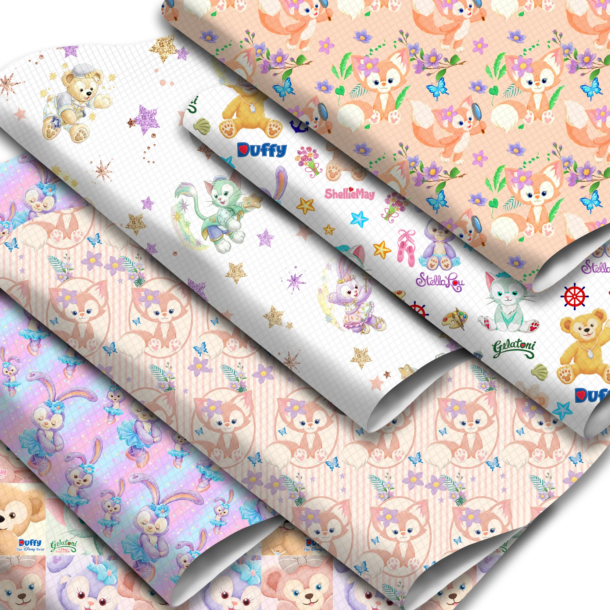 Disney-Duffy-Bear-Stellaroo20-33cm-Faux-Leather-Sheets-Synthetic-Fabric ...