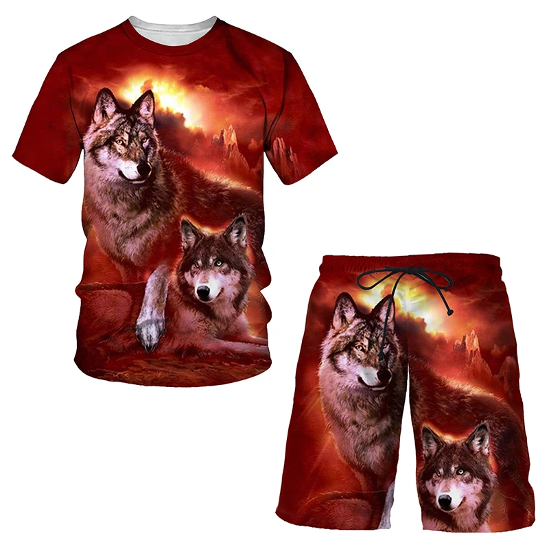 Forest-Wolf-3d-Printed-T-Shirt-Suit-Male-Female-Summer-Casual-T-shirt ...