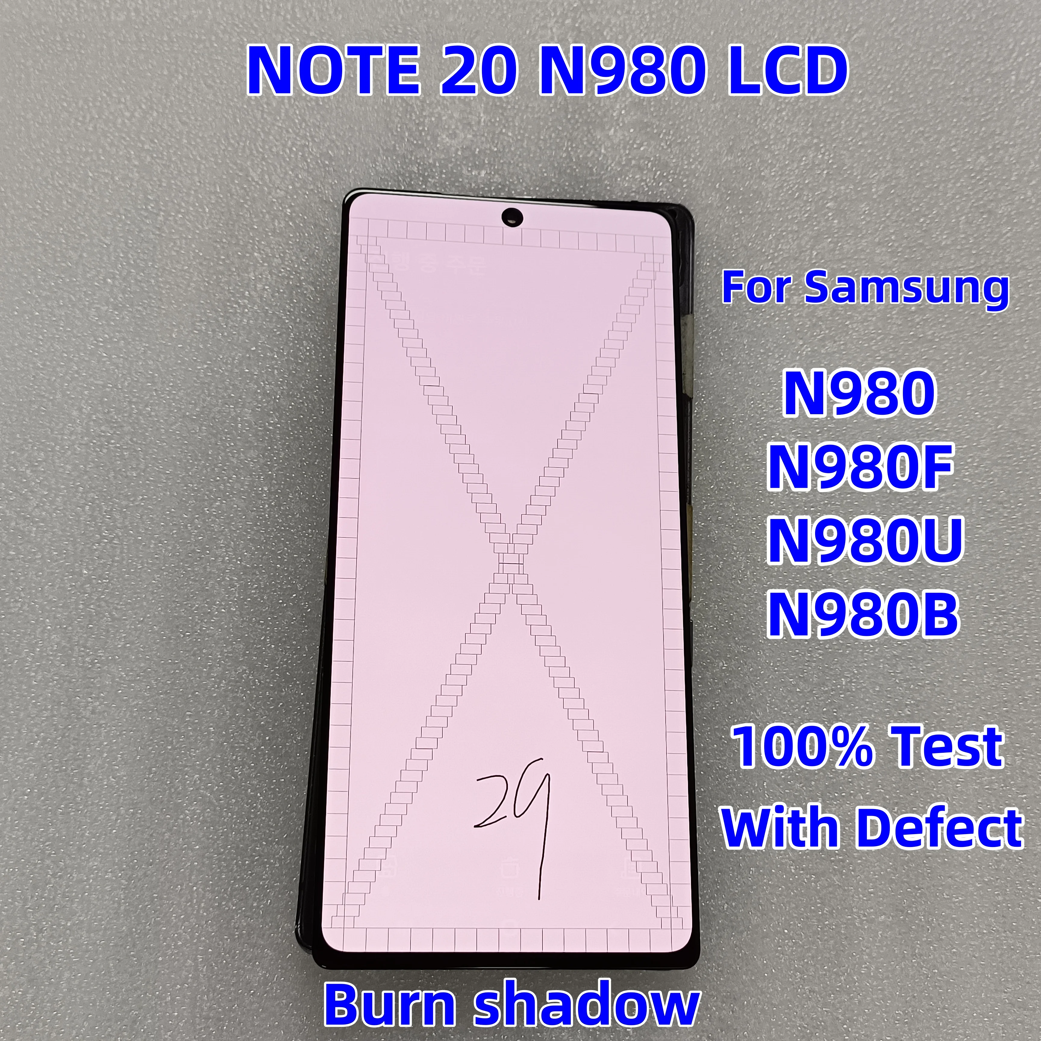 6.7'' 100% Test Display For Samsung Galaxy Note 20 N980 N980F N980N ...