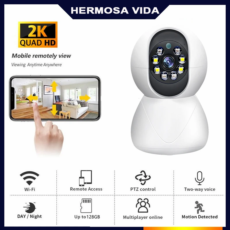 3MP IP Camera Wifi Baby Monitor Indoor CCTV Surveillance Camera TWO-Way ...