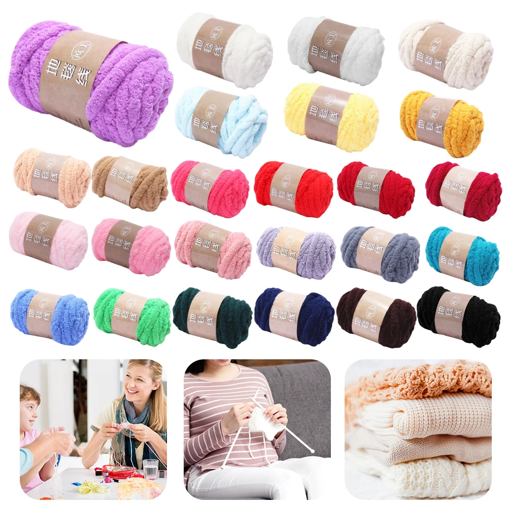 Fil-pais-pour-le-crochet-Chenille-moelleuse-Fil-pais-pour-la-main ...