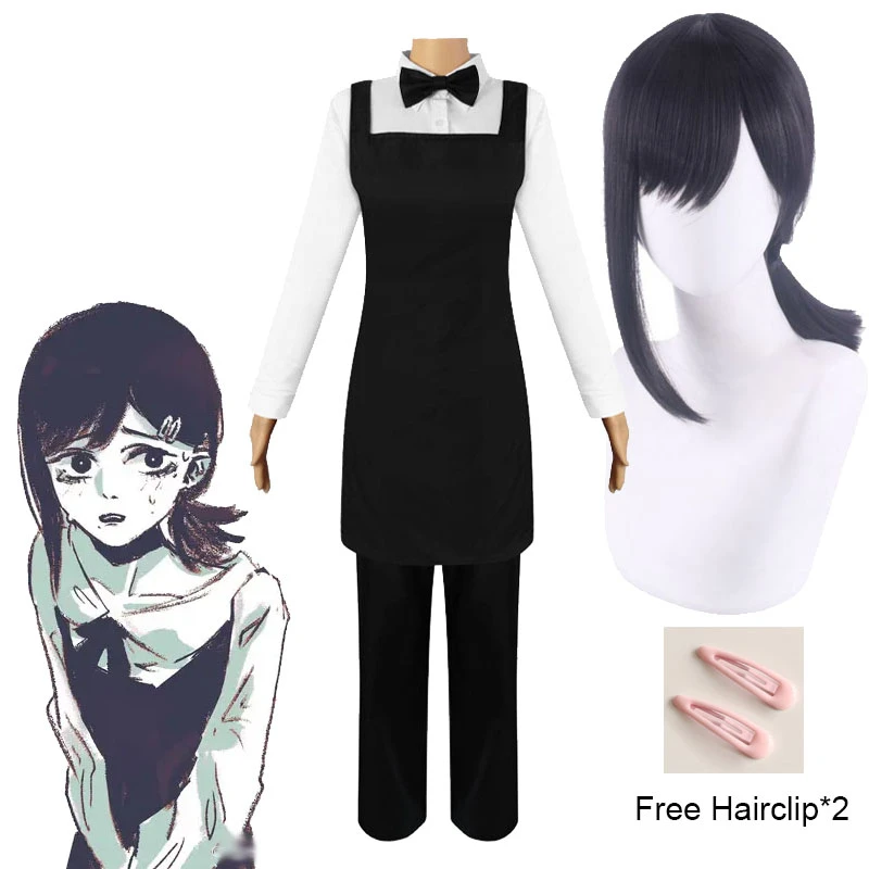 Chainsaw Man Higashiyama Kobeni Cosplay Costume Women Waiter Uniform