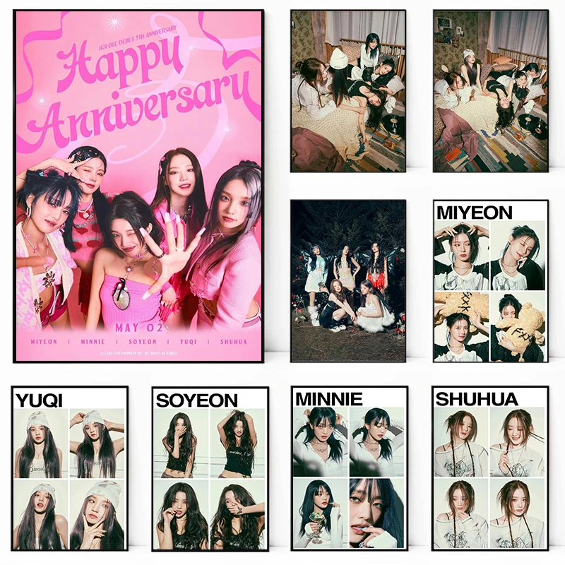 Kpop GIDLE (G)I-DLE Girls poster Minnie Fans Kpop Stage Album Nxde ...