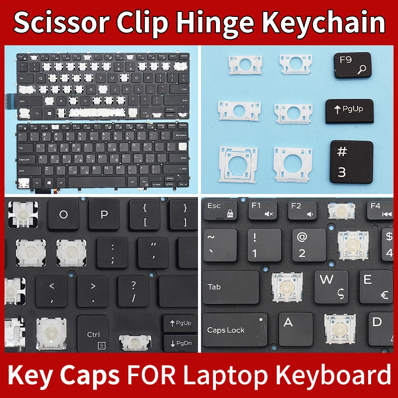 Replacement-Keycaps-Scissor-Clip-Hinge-For-DELL-XPS-15-9550-9560-9570 ...