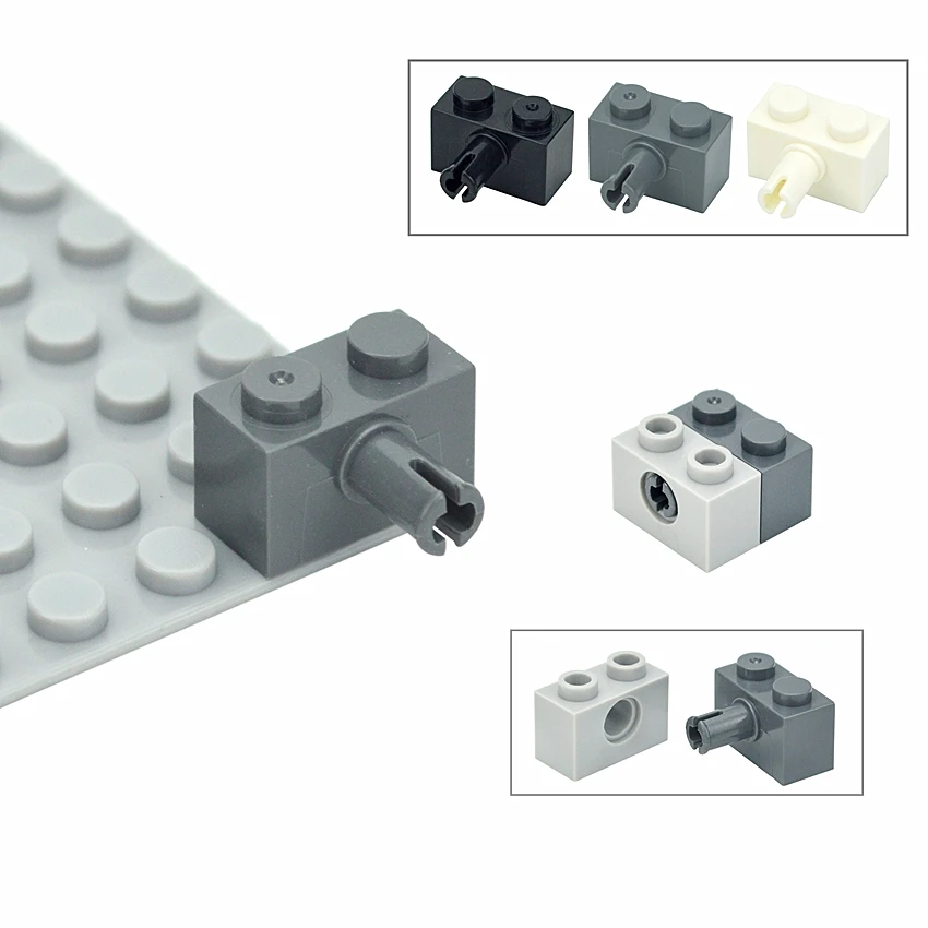 20 PCS Building Blocks Technical DIY 1x2 Bring a bolt brick Compatible ...