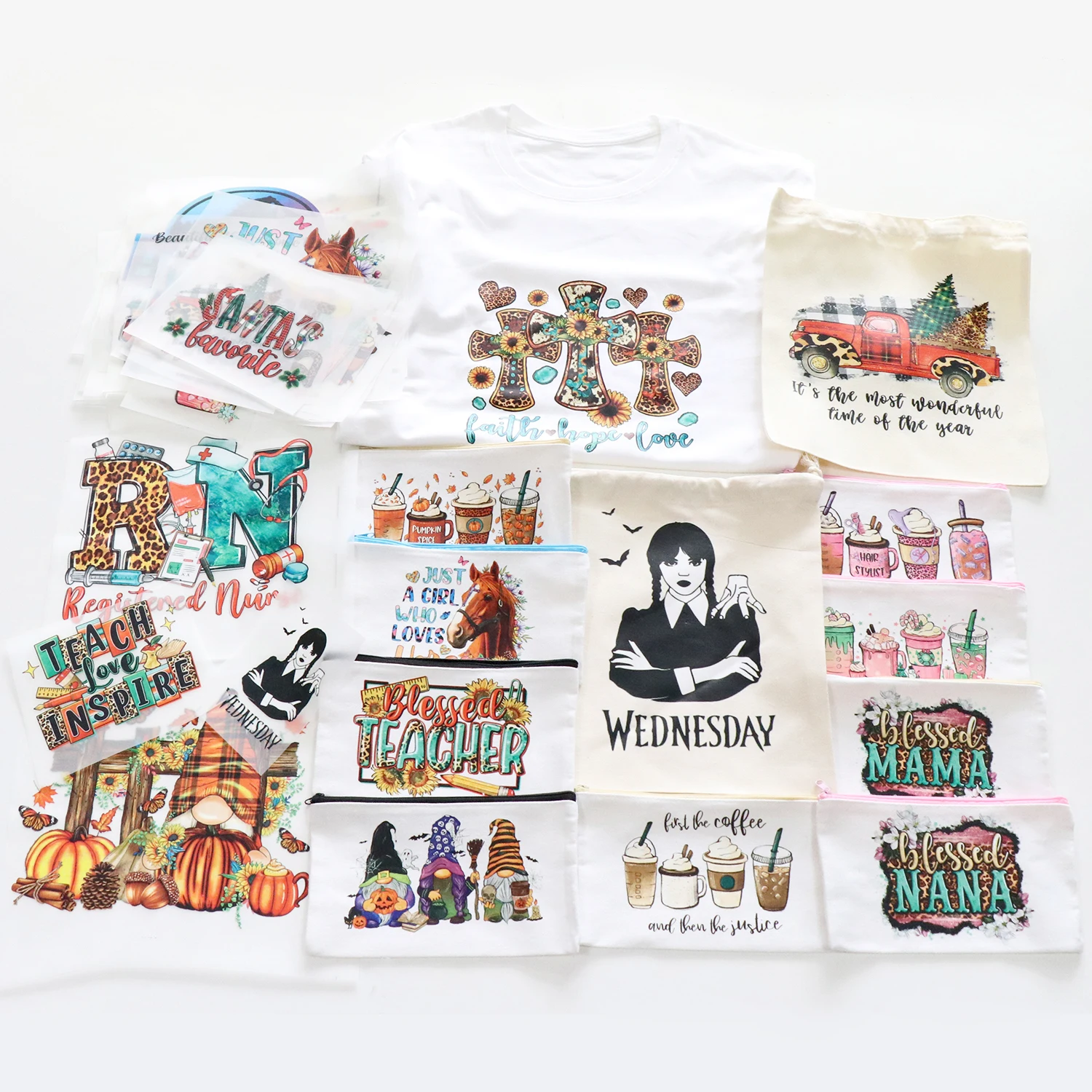 set-of-3-Iron-On-Heat-Transfer-Designs-Ready-To-Press-Quality-Printed ...