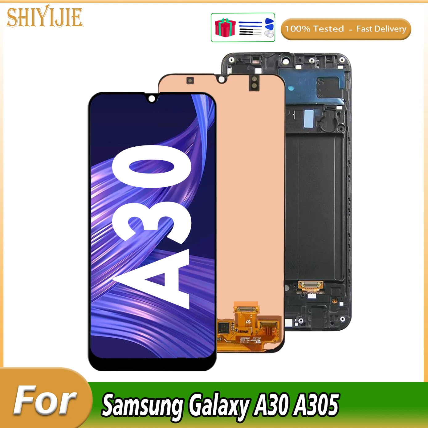 100% Tested LCD For Samsung GALAXY A30 A305/DS A305FN A305G A305GN ...