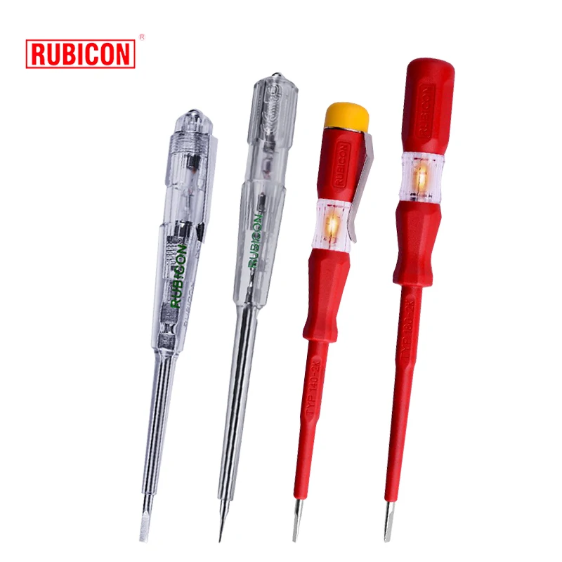 RUBICON-Tool-Voltage-Tester-Pen-150V-250V-With-LDE-Power-Detector ...
