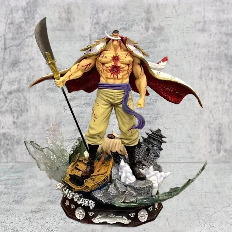 70cm-Anime-One-Piece-Figurine-White-Beard-Newgate-Figure-Four-Emperors ...