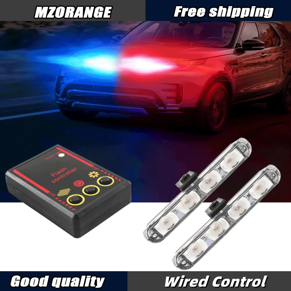 2x4-LED-Car-Truck-FSO-Flashing-Firemen-Automobiles-Strobe-Warning ...