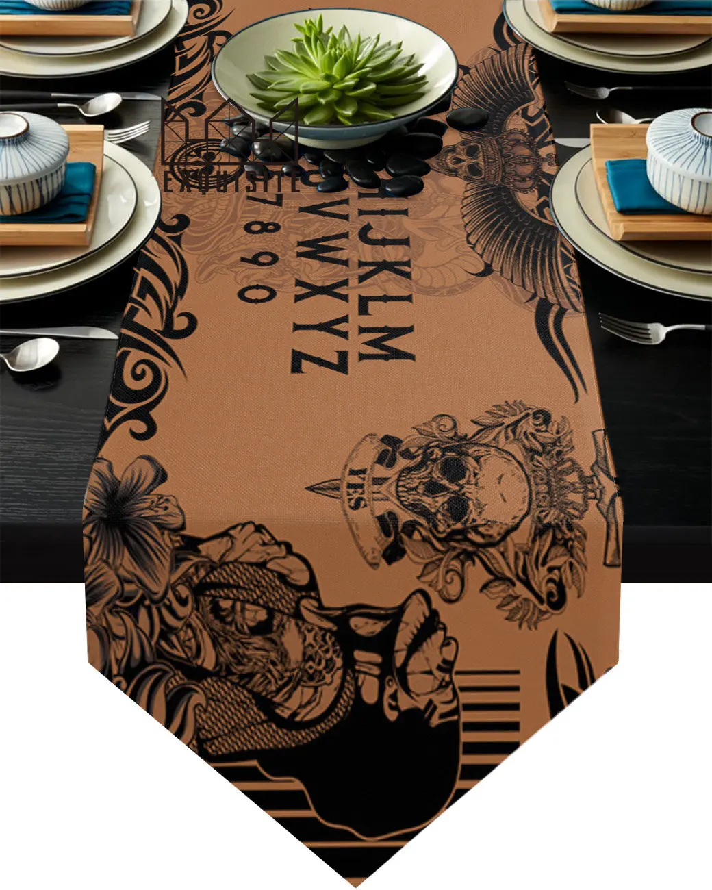 Tema de Halloween bruja adivinación tablero de mesa corredor decoración ...