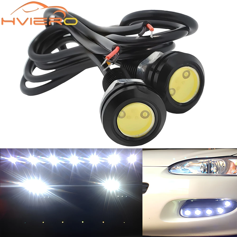 2pcs 18mm Car Led Eagle Eye DRL Daytime Running Light Auto Motorcycle ...