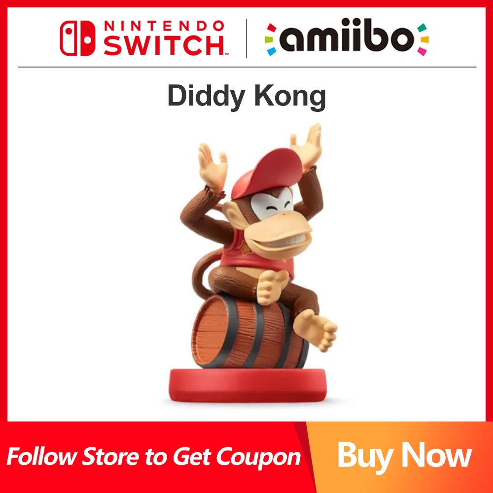 Nintendo Switch Amiibo Diddy Kong For Nintendo Switch And Nintendo Switch Oled Game Interaction ...