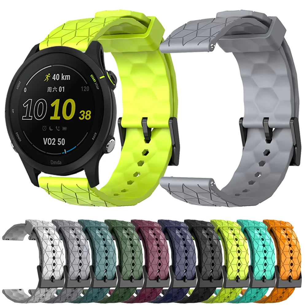 Sports-Silicone-Strap-For-Garmin-Forerunner-255-265-245-165-Music-Band ...