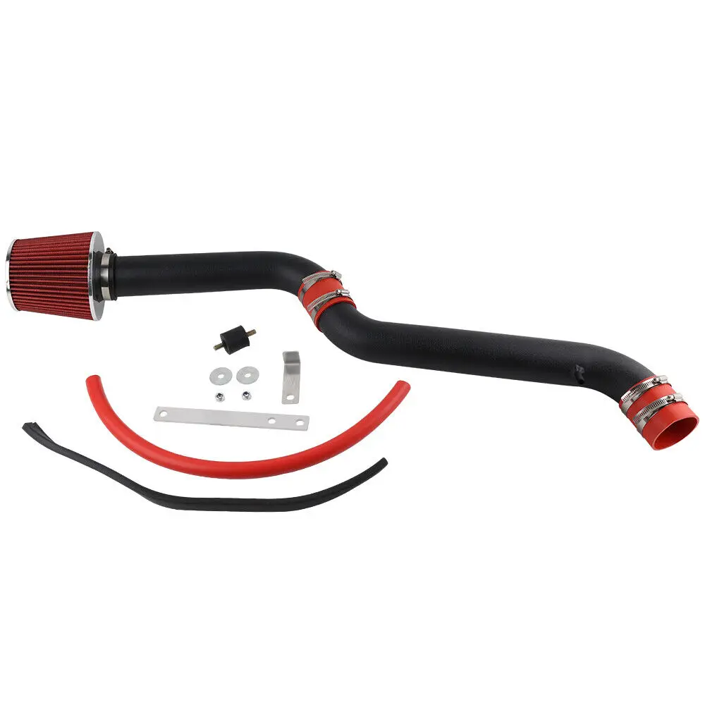 Racing Car Silver Black Cold Air Intake Induction Pipe with Filter for ...