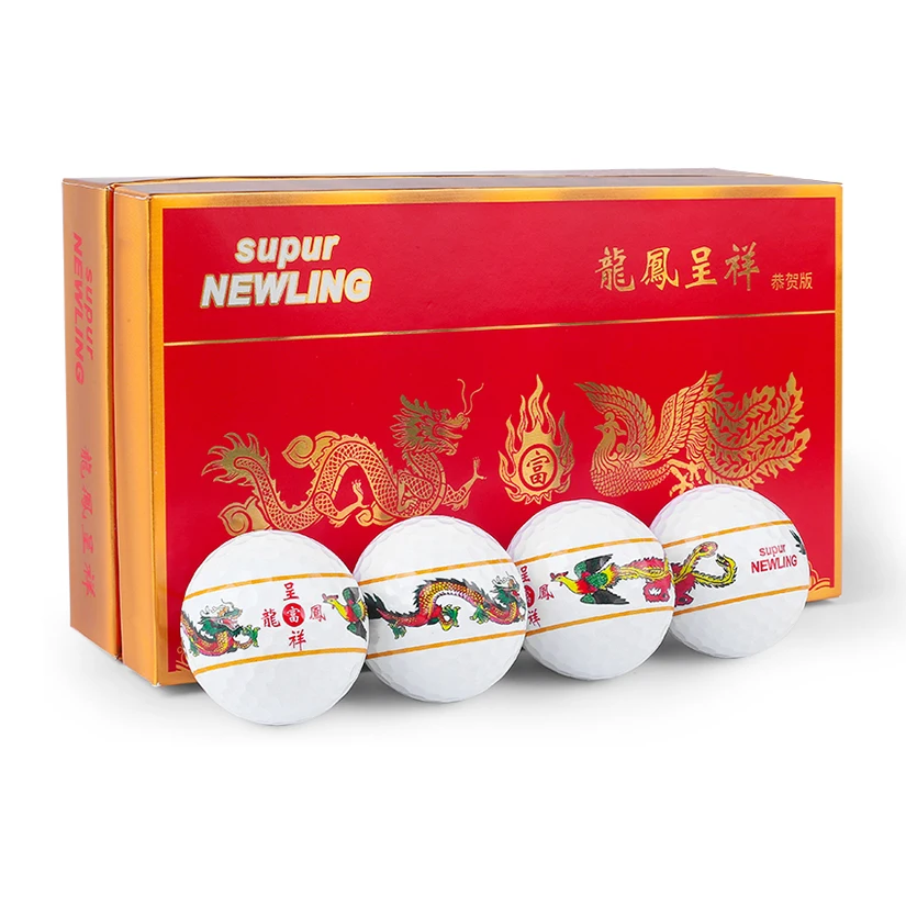 Golf Games Ball Three layer ball Dragon and Phoenix Pattern Indoor ...