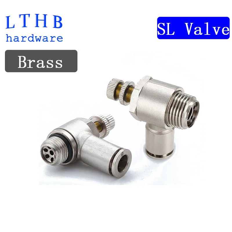 Pneumatic-Throttle-Valve-SL-Valve-Nickel-Plated-Brass-Air-Tube-4-6-8 ...