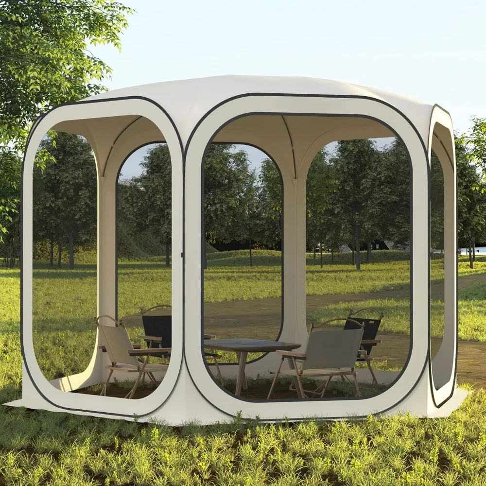 Tent-Pop-Up-Pergola-Backyard-Portable-Screen-Room-Canopy-Instant-Screen ...