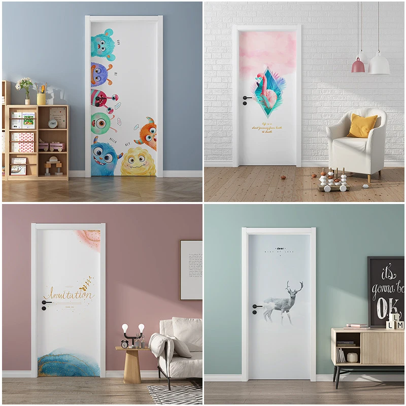 2022-Latest-Style-Modern-Self-Adhesive-PVC-Door-Sticker-Wall-Sticker ...