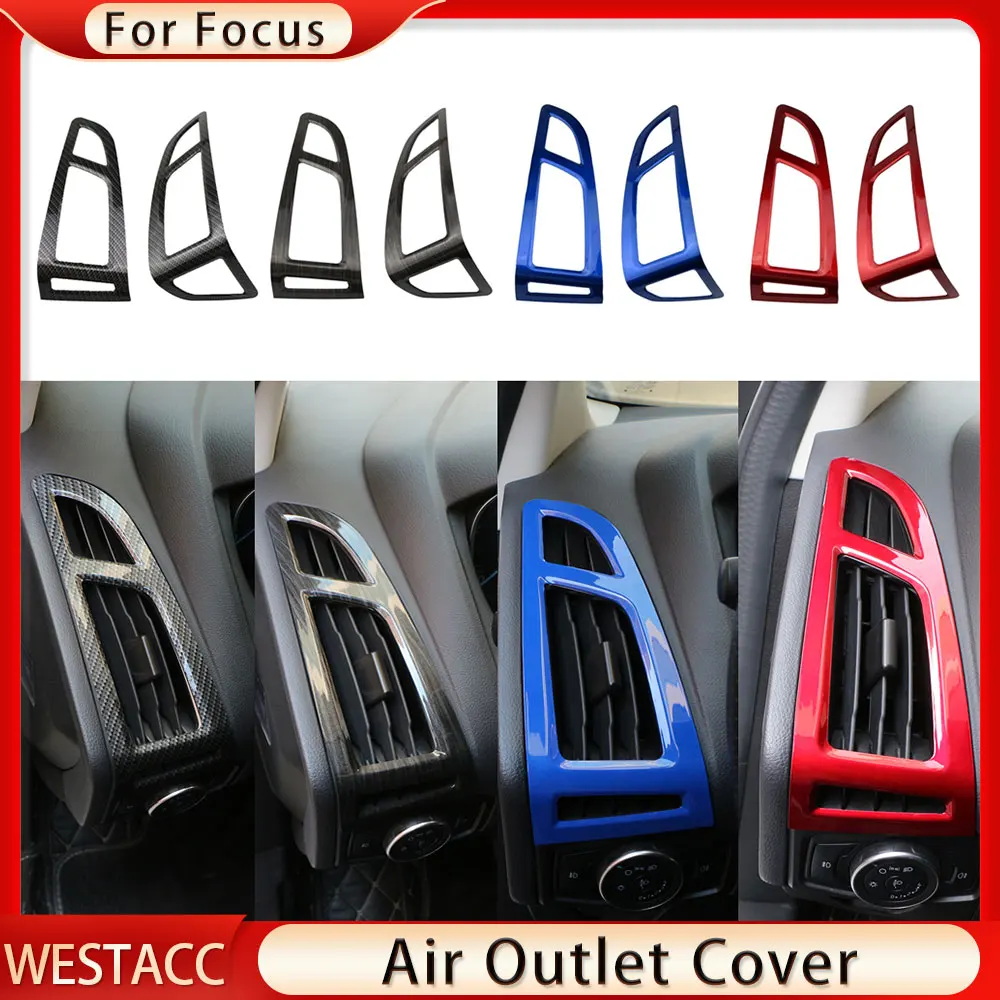 2pcs/set Car Air Conditioning Vent Outlet Panel Cover Sticker Trim For ...