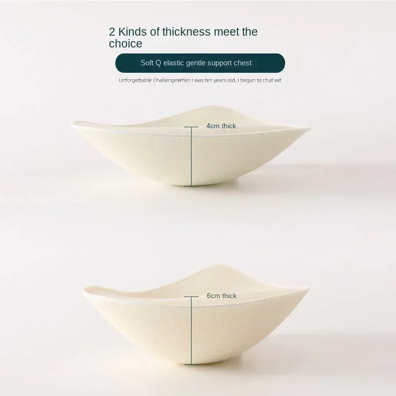 2PCS-Thick-Latex-Bra-Pads-Push-Up-Breast-Enhancer-Removeable-Bra ...