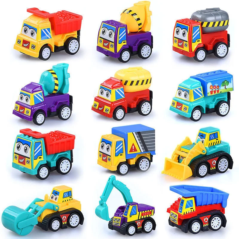 Pull Back Car Toys Mobile Machinery Random Color Shop Construction ...