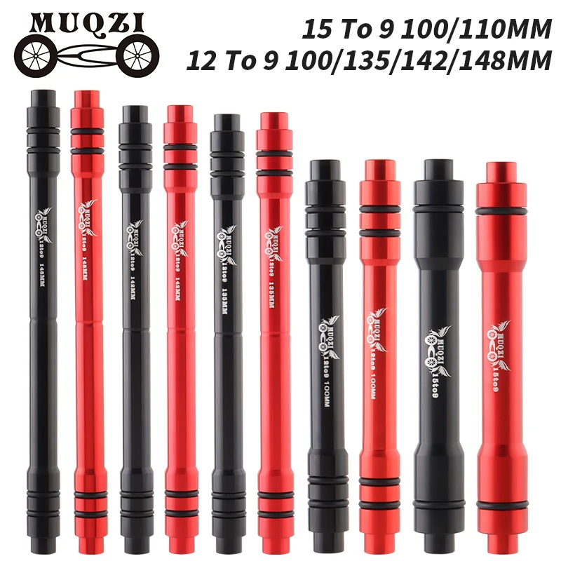 MUQZI Steckachse Adapter 12 zu 9mm 110 135 142 148mm 15 Zu 9 100mm ...