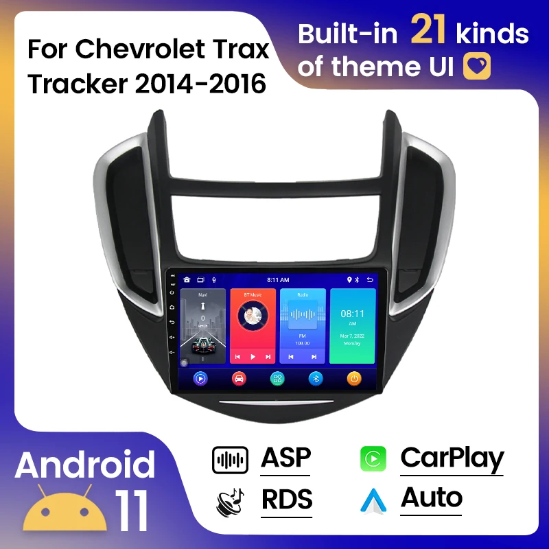 9 Polegada 2din Rádio Do Carro Estéreo Para Chevrolet Trax Tracker 2014 ...