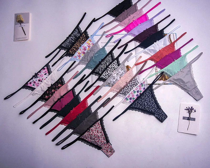 Lace Women Sexy Thongs G-string Panties Briefs Ladies T-back G-string ...